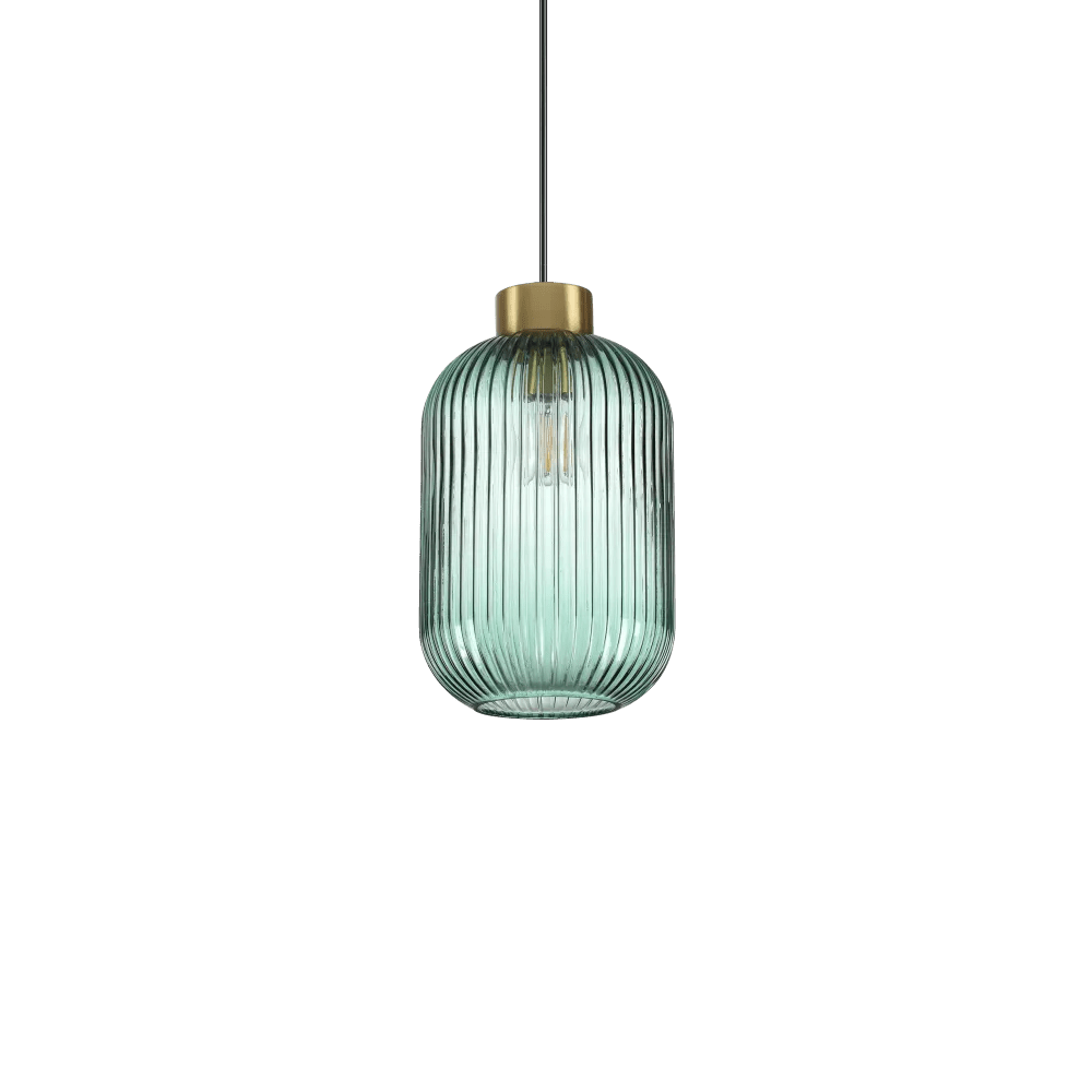 Suspension MINT-1-SP1 verre soufflé vert